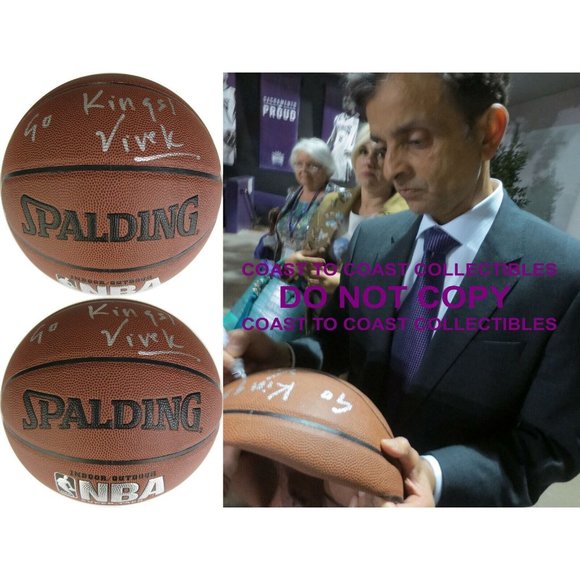 Other | Vivek Ranadive Sacramento Kings Owner Signed Autographed Nba ...
